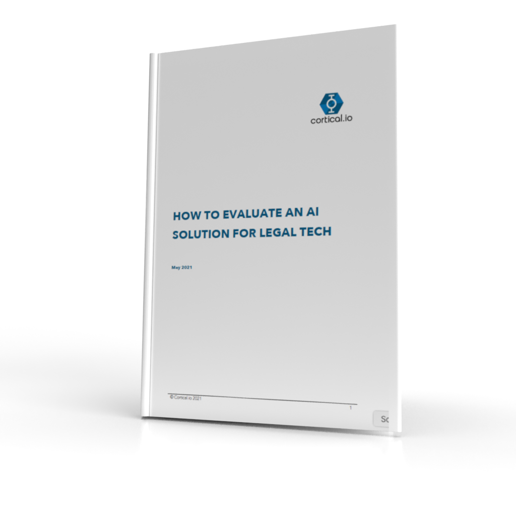 How to Evaluate AI-Based Solutions for Legal Tech | Cortical.io
